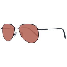 Schwarze Metallsonnenbrille