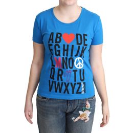 Moschino Alphabet T-Shirt mit kurzem Arm und Rundhalsausschnitt