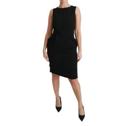 Dolce & Gabbana Dolce & Gabbana Women's Black Sheath Stretch Formal Dress (robe fourreau noire en stretch)