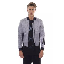 Nicolo Tonetto Graue Polyester Herren Bomberjacke