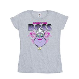 Disney - "The Little Mermaid Ursula Mum Is The Boss" T-Shirt f&uuml;r Damen (Grau)