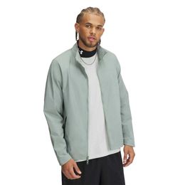 Under Armour - "Unstoppable" Sweatshirt f&uuml;r Herren, Durchgehender Rei&szlig;verschluss (Gr&uuml;n)
