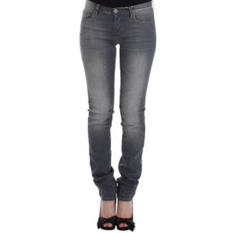 Ermanno Scervino Graue Slim Jeans Denim-Hosen Schmale Beine Stretch