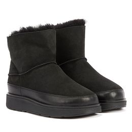 fitflop Shearling Women's Schwarze Stiefel