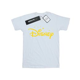 Disney - "Logo Stars" T-Shirt f&uuml;r Damen (Wei&szlig;)