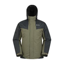 Mountain Warehouse Herren Dusk III Skijacke (dunkles Khaki/Schwarz)