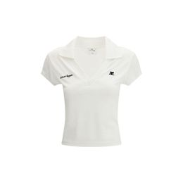 Courr&egrave;ges Courr&egrave;ges Wei&szlig;es Baumwoll-Polohemd