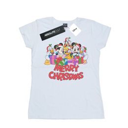 Disney - "Mickey Mouse and Friends" T-Shirt f&uuml;r Damen (Wei&szlig;)