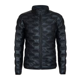 Herren-Puffer-Stepp-Bomber-Lederjacke &ndash; Recife
