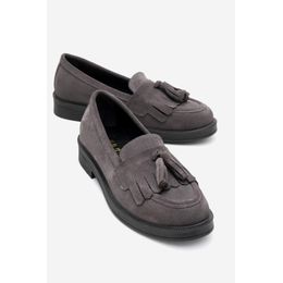 Milly Leder Quaste Loafer