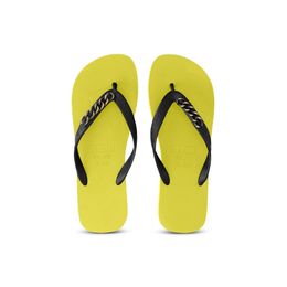 Uzurii Goldene kleine Flip-Flops in Neon-Limette