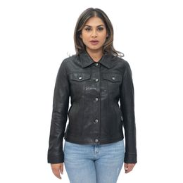 Damen-Trucker-Jeansjacke aus Leder &ndash; Anderlecht