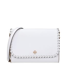 Tory Burch Wei&szlig;e Leder-Clutch