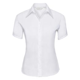 Russel Athletic Russell Collection - B&uuml;gelfreie kurz&auml;rmelige Bluse - Damen (Wei&szlig;)