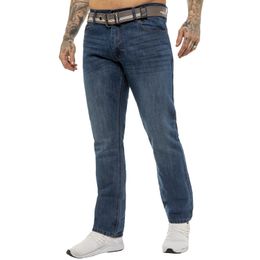 Enzo | Herren Designer Regular Fit Denim Jeans - Blau