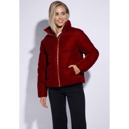 Wittchen Damen Steppjacke aus Velours, Rot, Polyester