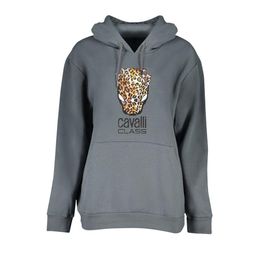 Cavalli Class M&auml;nner Leopard Kopf Hoodie Ca28856