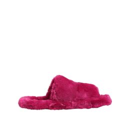 Dolce & Gabbana Dolce & Gabbana Pinke Acryl-Faux-Fur Herrenflats Sandalen Schuhe