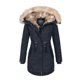 Navahoo Damen Winterjacke Bombi &ndash; Premium Kollektion mit Abnehmbarem Kunstfellkragen