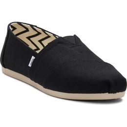 Toms Shoes TOMS Alpargata Classic Baumwolle Damen Schwarze Espadrilles