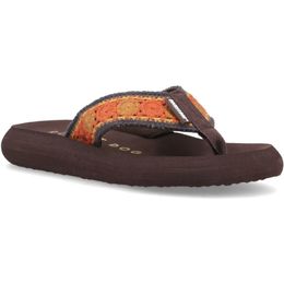 Rocket Dog Spotlight Marlow Textil Damen Braun/Multi Flip-Flops