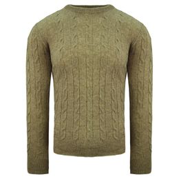 Hackett London Burlington Cable Mens Brown Pullover