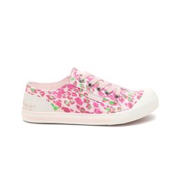 Rocket Dog Jazzin Snap Damen Leinenschuhe Pink Mehrfarbig