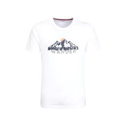 Mountain Warehouse Herren Wander T-Shirt aus Bio-Baumwolle (Wei&szlig;)