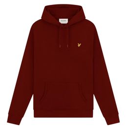 Lyle & Scott Roter Gala-Pullover-Hoodie mit Lyle & Scott-Logo