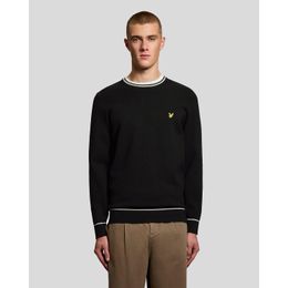 Lyle & Scott Besatz Strickpullover mit Rundhalsausschnitt