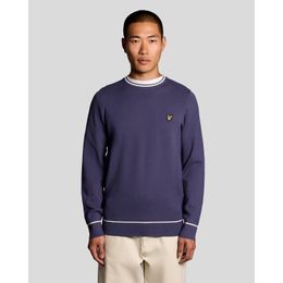 Lyle & Scott Gespritzter Strickpullover mit Rundhalsausschnitt