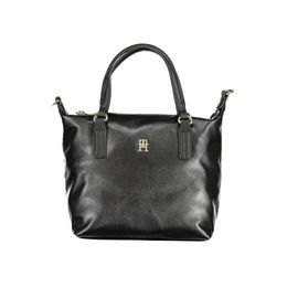 Tommy Hilfiger Julia Kleine Tasche Schwarze Nylon-Handtasche