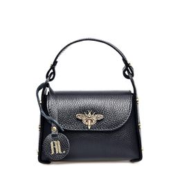 Anna Luchini Schwarz Rindsledertasche