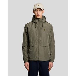 Lyle & Scott Kapuzensweatjacke mit Rei&szlig;verschluss in Salbeigr&uuml;n