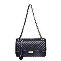 Roberta M Schwarz Rindsledertasche