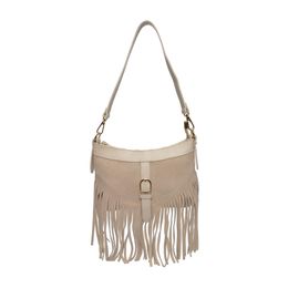 Anna Luchini Beige Rindsledertasche
