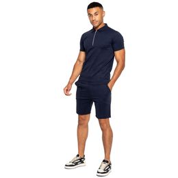 Enzo | Herren-Polo-Trainingsanzug-Set - Navy
