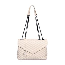 Luisa Vannini Beige Rindsledertasche