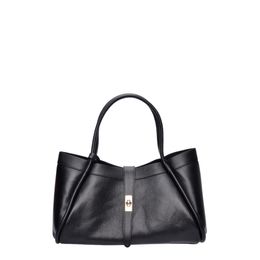 Luisa Vannini Schwarz Rindsledertasche