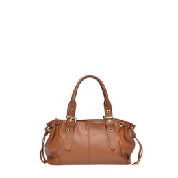 Anna Luchini Braun Rindsledertasche