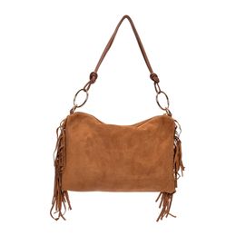 Isabella Rhea Braun Rindsledertasche