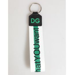 Dolce & Gabbana Logo-Stoff-Schl&uuml;sselanh&auml;nger