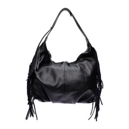Isabella Rhea Schwarz Rindsledertasche