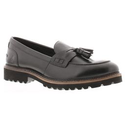 Hush Puppies Ginny Wildleder Damen Schwarze Loafer