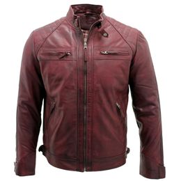 Gesteppte Bikerjacke aus Leder von Rock Racing