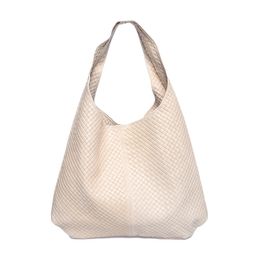 Luisa Vannini Beige Rindsledertasche