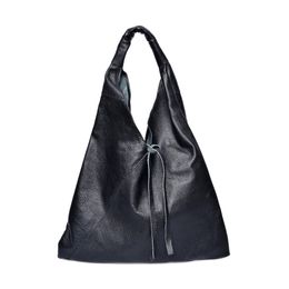 Anna Luchini Schwarz Rindsledertasche