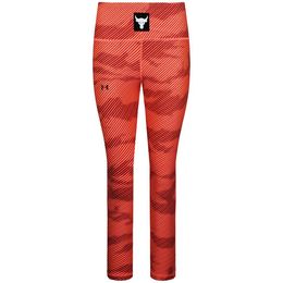 Under Armour Project Rock Damen Orange Kn&ouml;chel Leggings