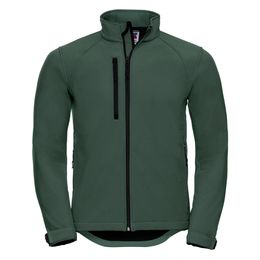 Russel Athletic Russell Mens Water Resistant & Windproof Softshell Jacket (Bottle Green)