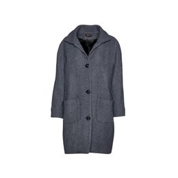 Grau melierter Mantel aus Wollmischung von Conquista Fashion